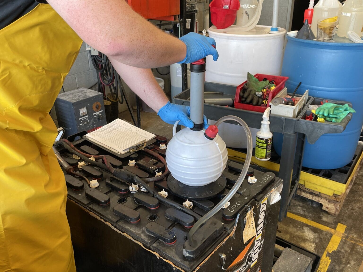 Forklift Battery Watering Services in Wisconsin - Foxtron Power Solutions