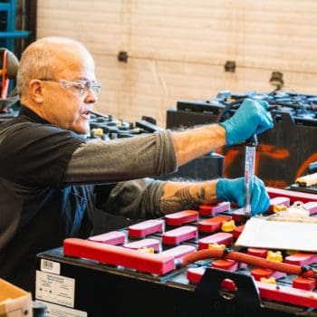 Forklift Battery Washing Services in Wisconsin - Foxtron Power Solutions